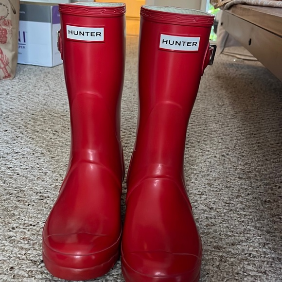 Hunter | Shoes | Red Hunter Rain Boots | Poshmark